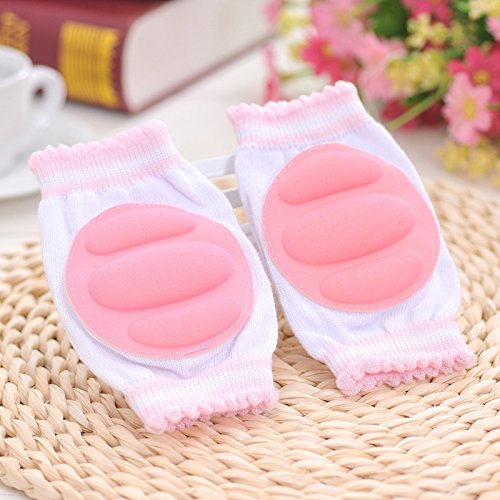 Hillento Elastic Unisex Infant Toddler Baby Kneepads, 3 Pairs, Random Color