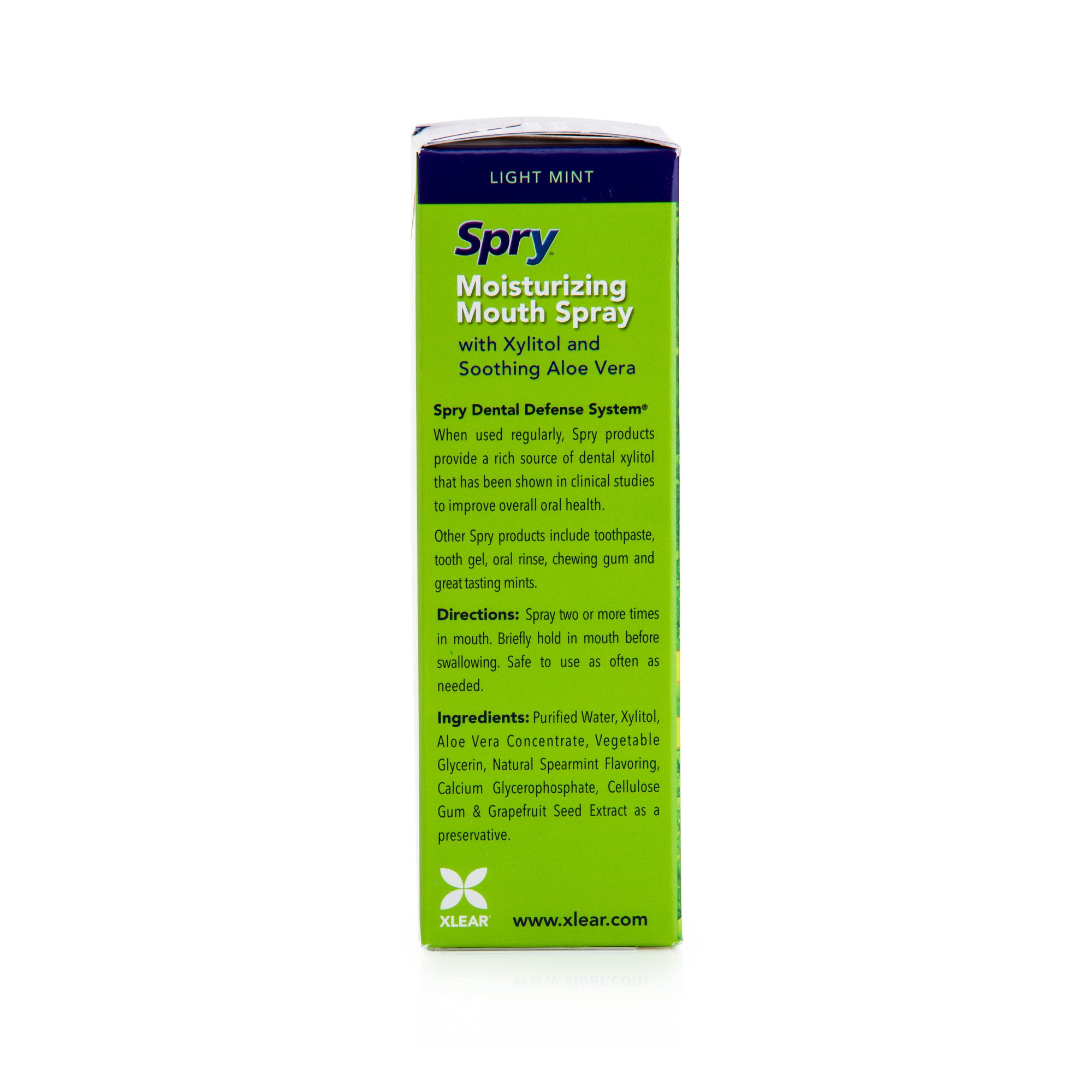 Spry Xylitol Moisturizing Bad Breath Mouth Spray, Bad Breath Treatment Oral Breath Spray with Natural Spearmint, 4.5 fl.oz (Pack of 1)