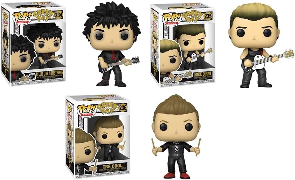 Funko Rocks: POP! Green Day Collectors Set - Billie Joe Armstrong, Mike Dirnt, TRE Cool