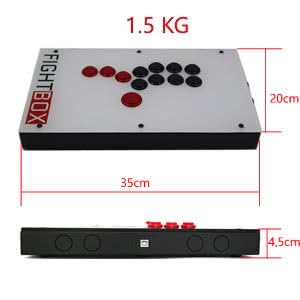 FightBox F1-PC-B All Buttons Leverless-Style Arcade Joystick Fight Stick Game Controller For PC Sanwa OBSF-24 30