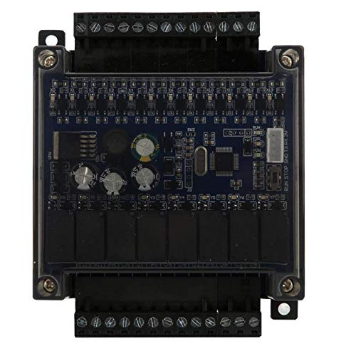 ALREMO HUANGXING - Programmable Control Board, Industrial Grade 32 Bit CPU PLC for FX2N, for Programming General Purpose FX2N 20MR Professional Use(Bare Board + Shell)