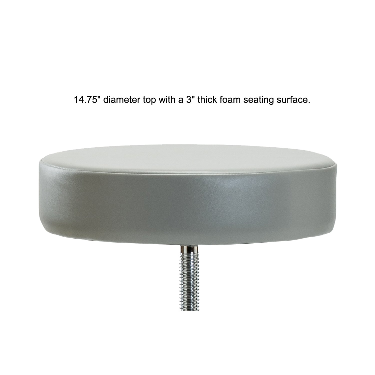 Perch Chairs & Stools Perch Retro Exam Stool, Black Vinyl