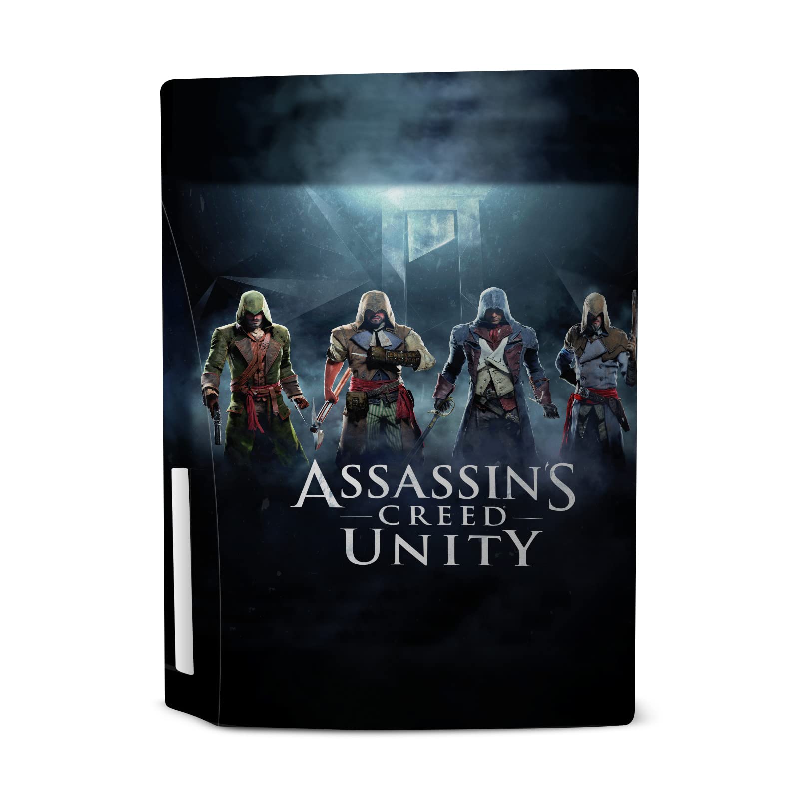 Head Case Designs Officially Licensed Assassin's Creed Group Unity Key Art Vinyl Faceplate Sticker Gaming Skin Decal Cover Compatible With Sony PlayStation 5 PS5 Disc Edition Console