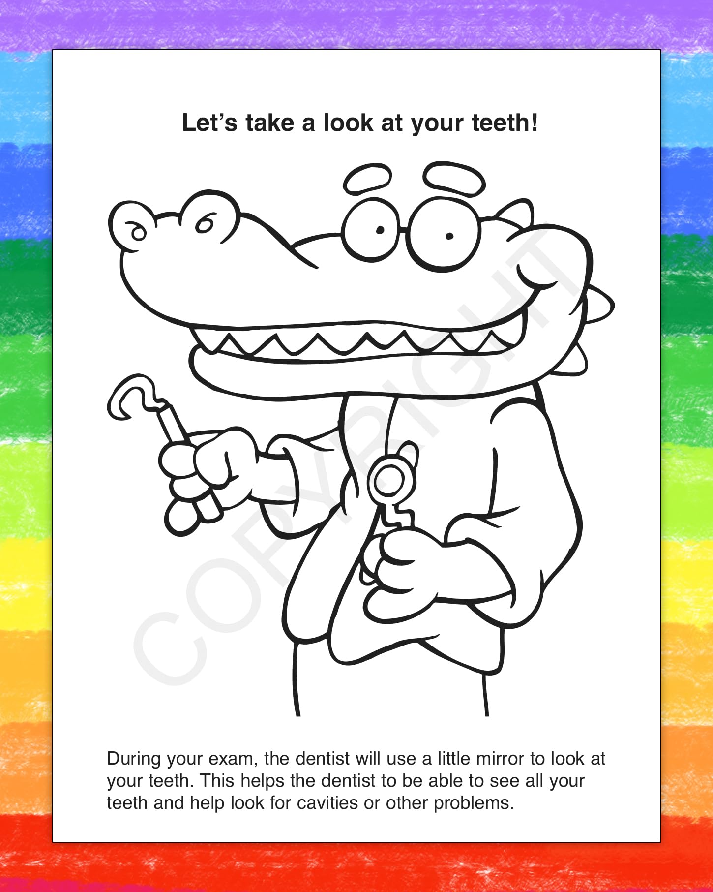 ZOCO - It's Tooth Time - Educational Coloring Books for Kids (25 Bulk Pack, Without Crayons) - Dentist Toys for Kids - Dental Office Supplies