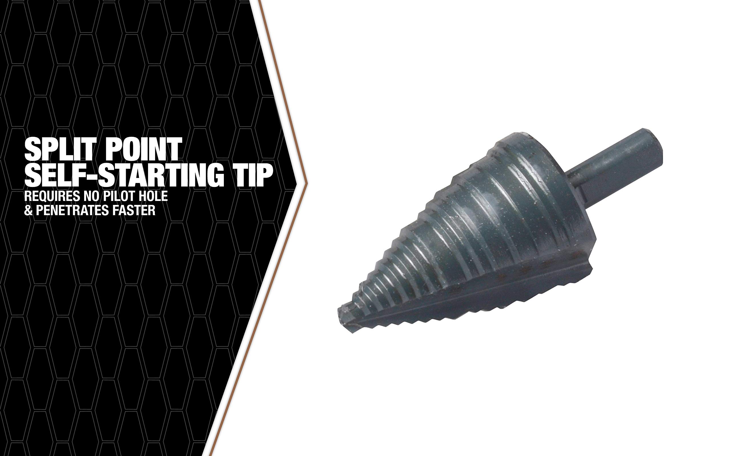 Southwire STEP BIT, DBL STRT FLUTE 1/4" TO 1-3/8"
