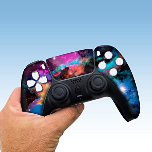 BABY CUDDLE BOX Galaxy Custom PS-5 Controller Wireless compatible with Play-Station 5 Console by BCB Controllers | Proudly Customized in USA with Permanent HYDRO-DIP Printing (NOT JUST A SKIN)