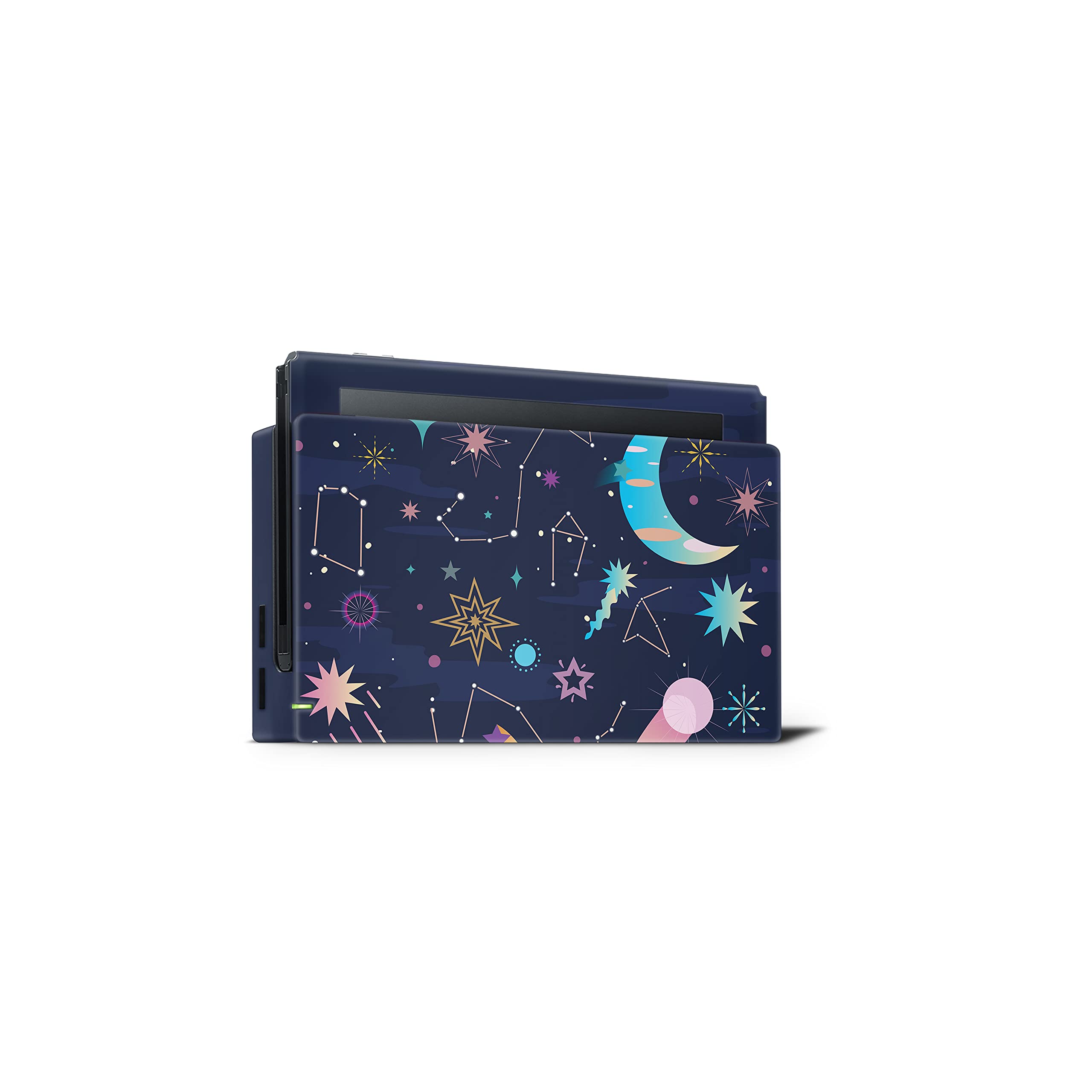 Tacky Design Planets Skin Compatible with Nintendo Switch Skin Wrap Cover, Galaxy Planets Skin for Nintendo Switch Stickers, Premium Vinyl 3M Full Wrap Decal (Stars)