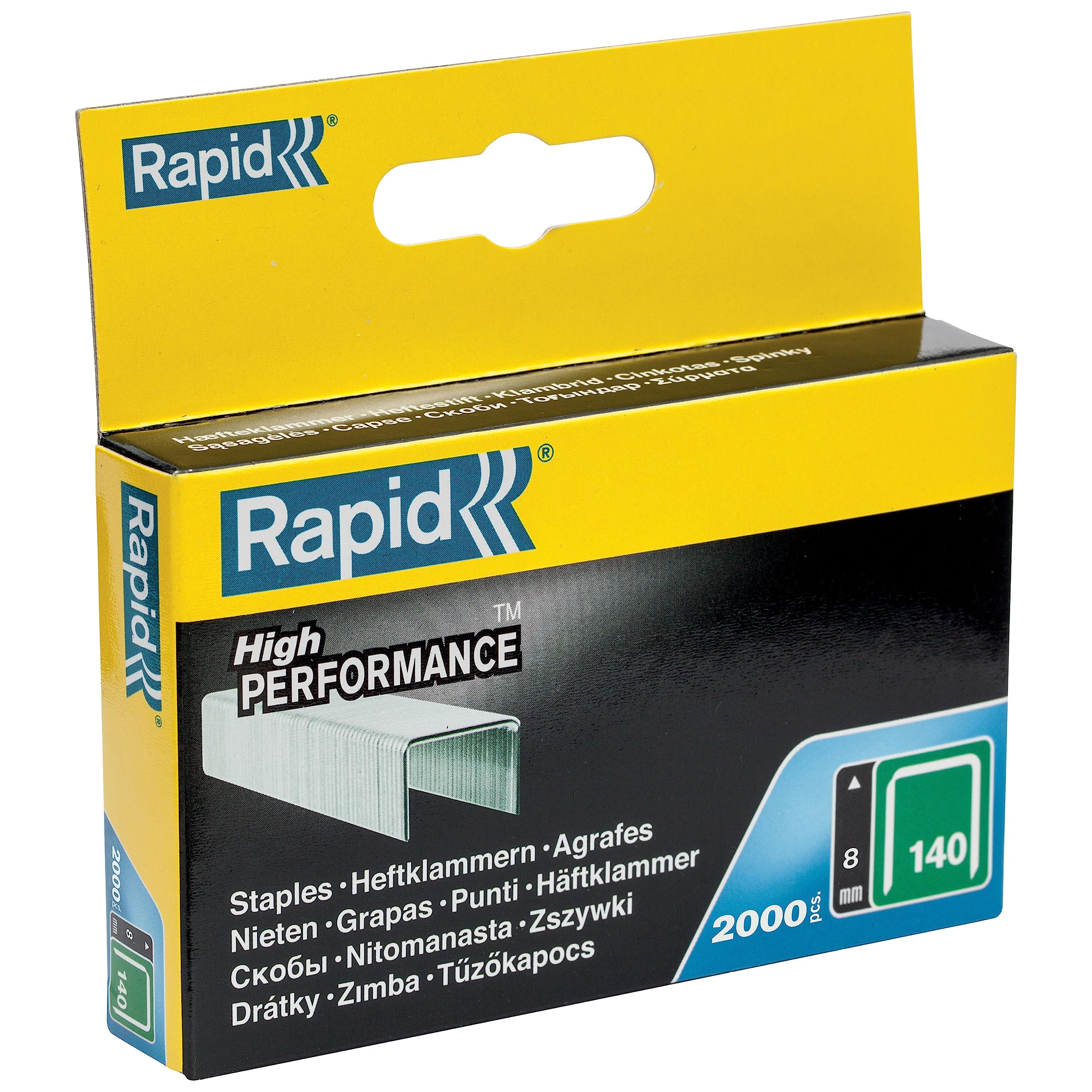 Rapid 11908131 Staples, Brads & Nails, 1-Pack, grey