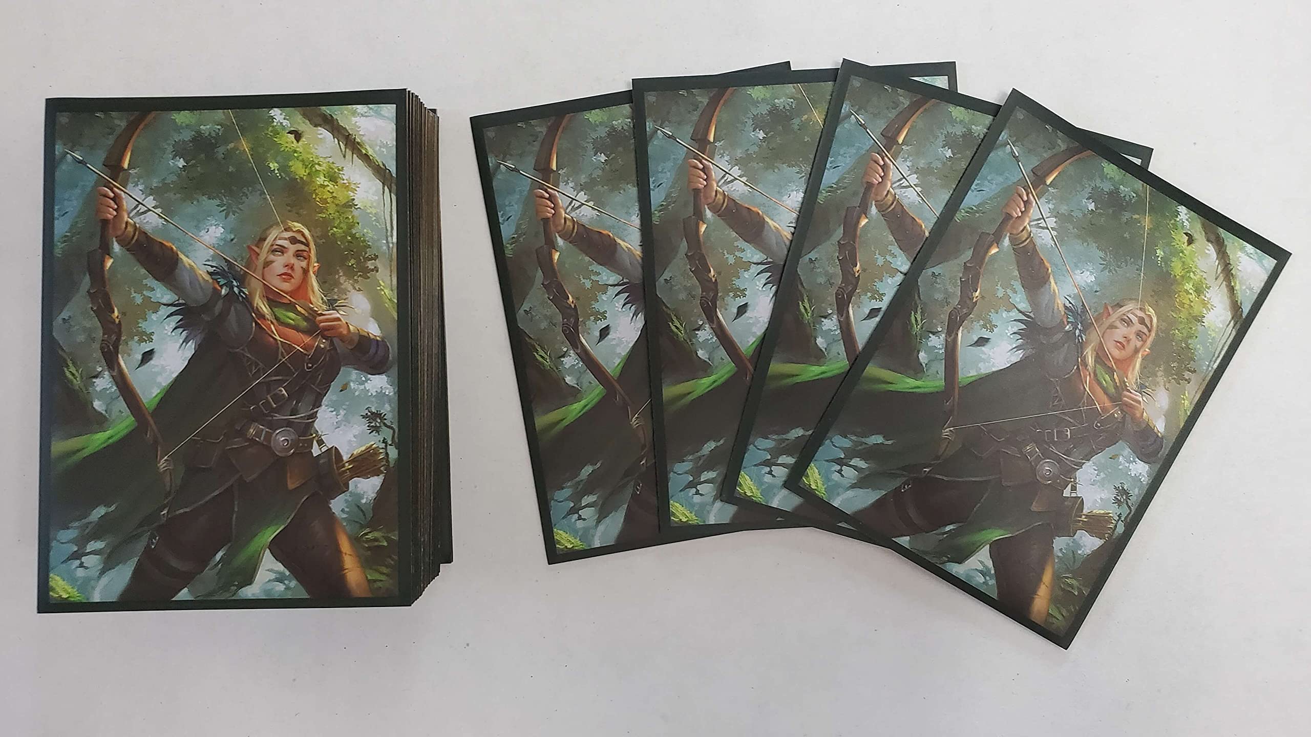 Fantasy North - Lance Vaal - Dragon Knight (Endragos) - 100 TCG Trading Card Sleeves - Fits Magic MTG Commander Pokemon and Other Card Games - Playing Card Sleeves