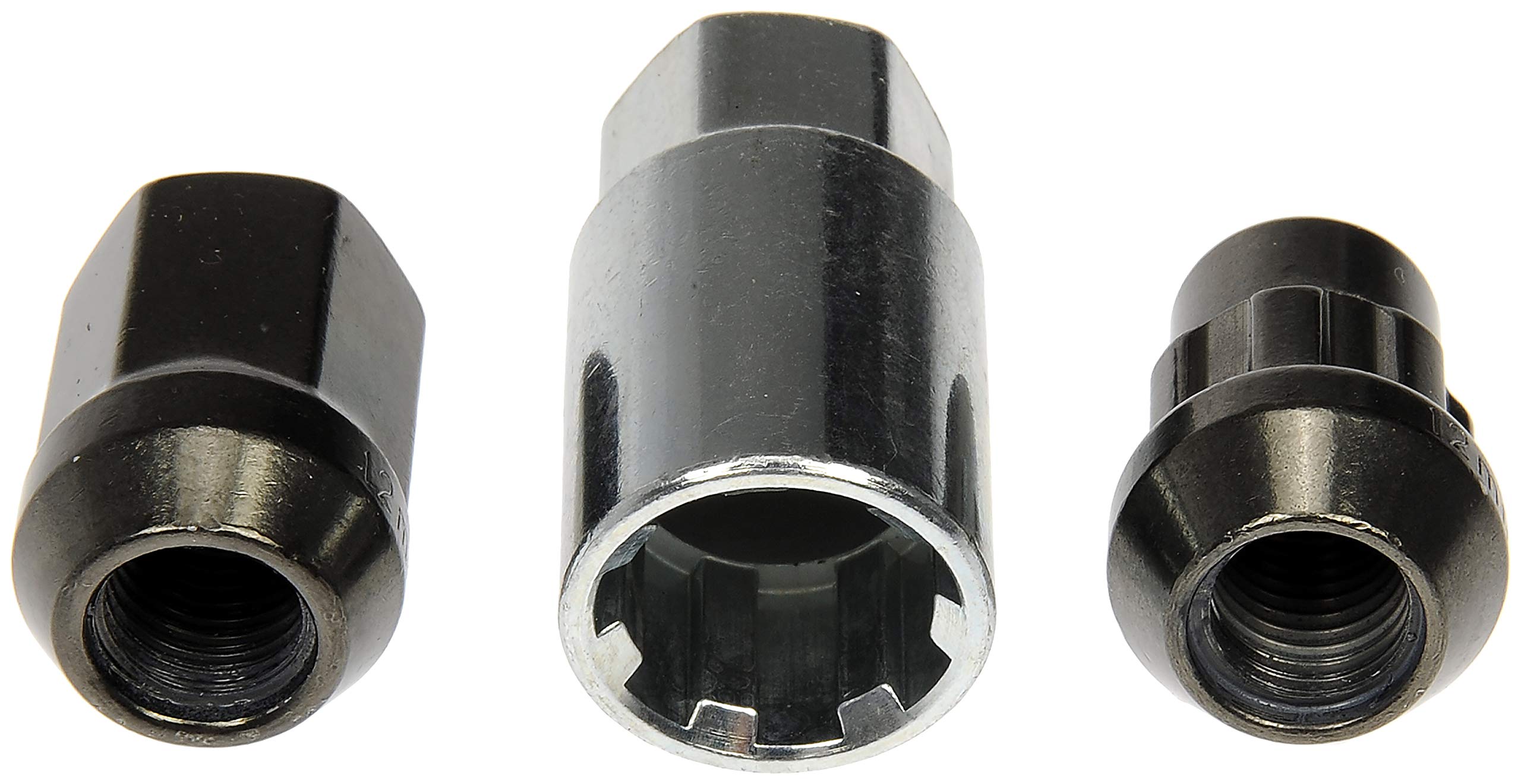 Dorman 713-375Z Hyper Black Acorn Wheel Nut Lock Set Compatible with Select Models, 20 Pack