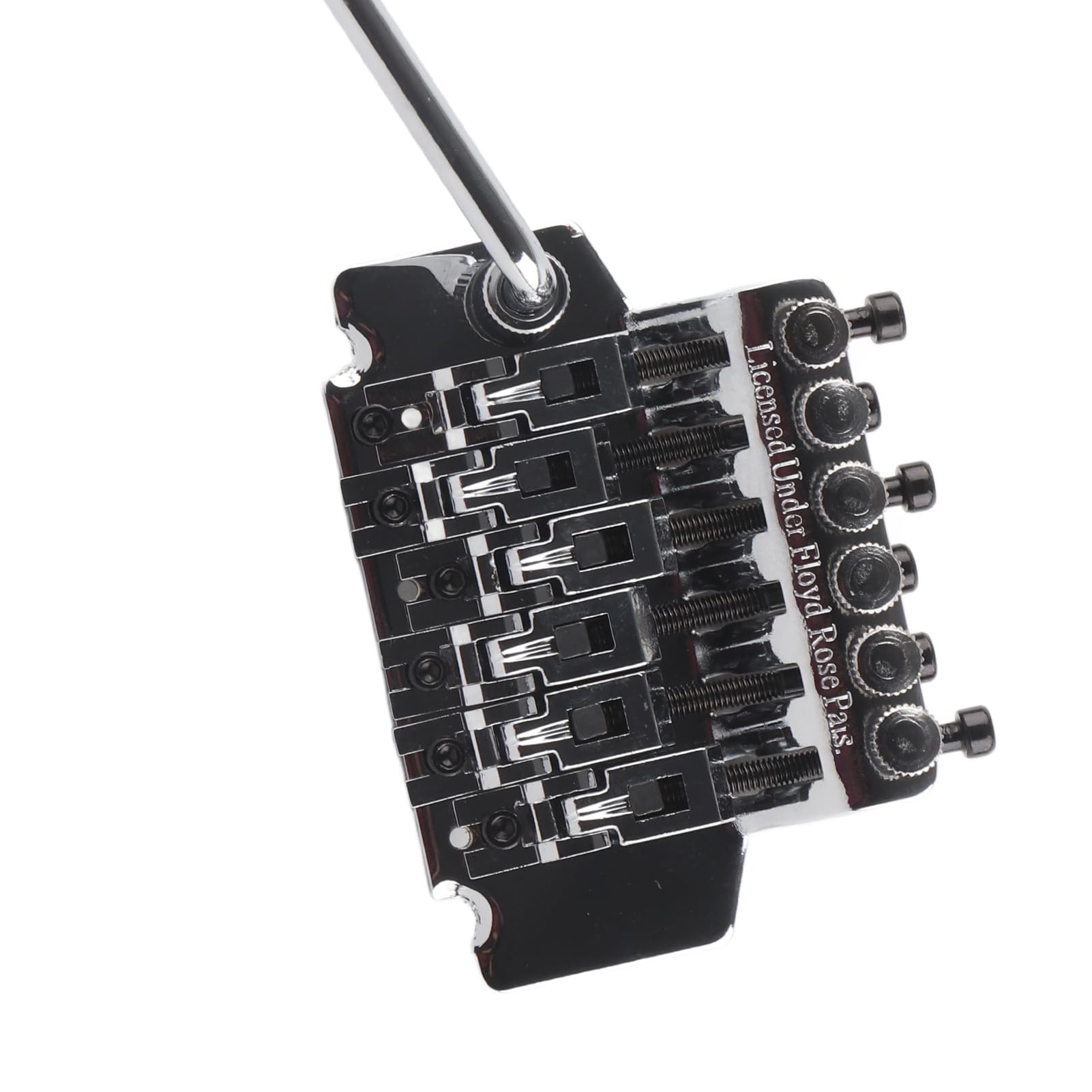 Double Rocking Tremolo Bridge System,Electric Guitar Spring Stabilizer Device Double Vibrato System Compatible with ST Style Electric Guitar(silver)