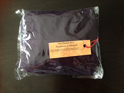BTP! Thai Monk Buddha Cotton Sling Crossbody Messenger Bag Shlouder Purse Hippie Hobo Medium (Eggplant M5)