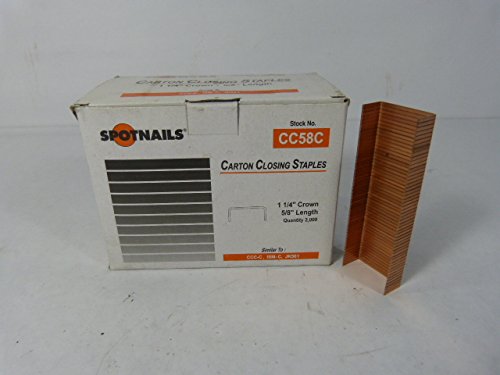 Spotnails CC58C C-Crown 5/8 Carton Staples - Case by Spotnails