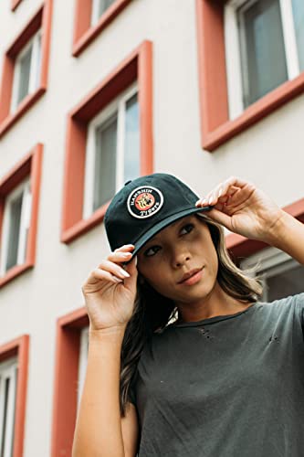AMERICAN NEEDLE Hanshin Tigers League Japanese Nippon Baseball Adjustable Dad Hat, Hepcat, Black (43870A-HTI-BLK)