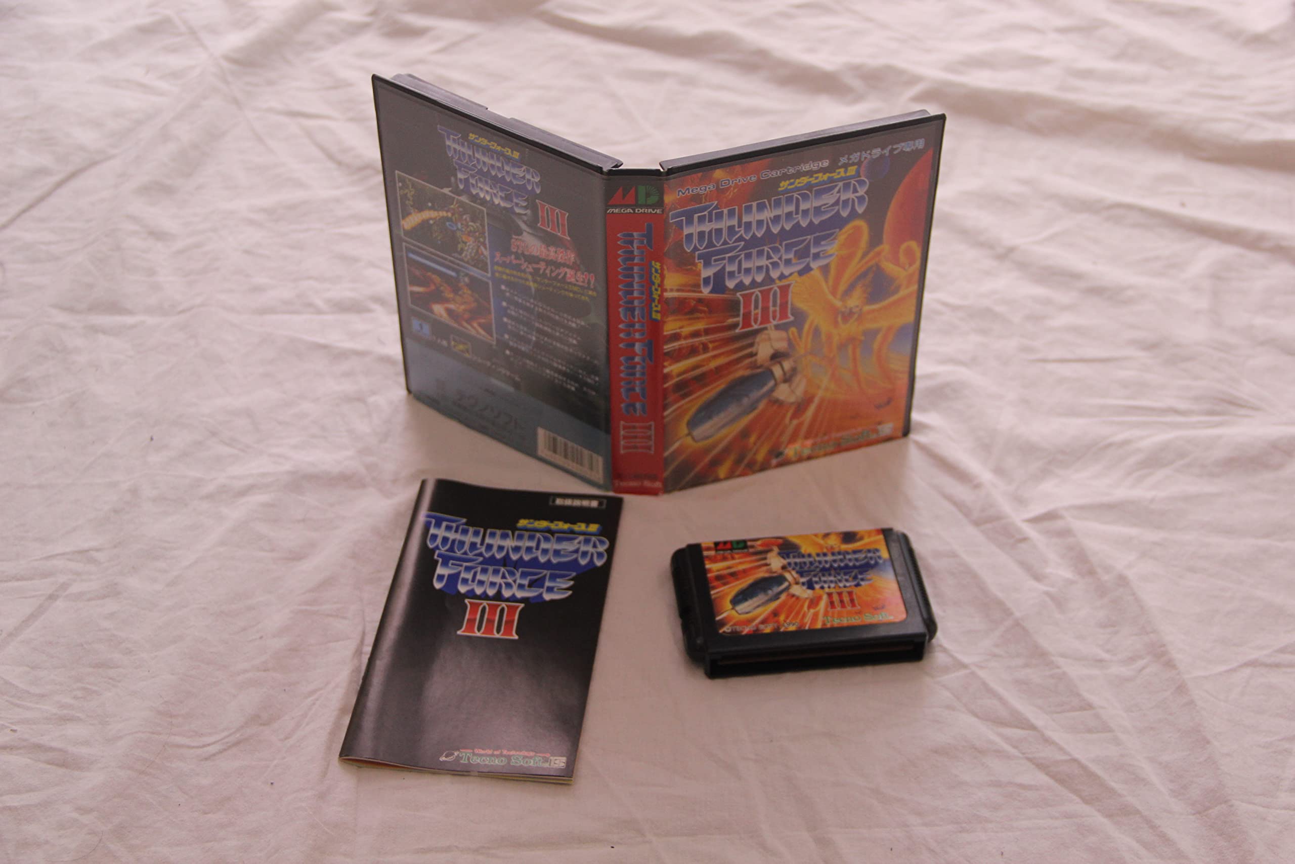 Thunder Force III SEGA Mega Drive Japan Original with Manual Game T-18013