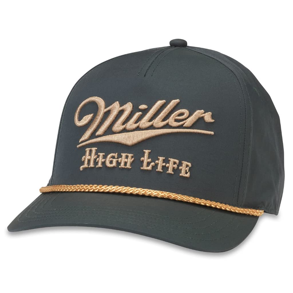 AMERICAN NEEDLE Miller High Life Traveler Adjustable Snapback Baseball Hat (22010A-MHL-DCE)