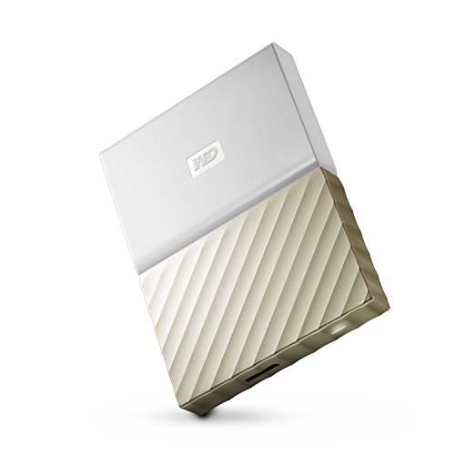 WD 2TB White-Gold My Passport Ultra Portable External Hard Drive - USB 3.0 - WDBFKT0020BGD-WESN