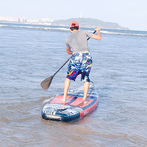 A&BBOARD Paddleboard Inflatable Paddle Board,ISUP 11'5''x32''x6'' Stand Up Paddle Board Standing Boat for Adult, Inflatable Paddle Boards for Adults 350lbs Capacity,15PSI Pressure(Black & Red)