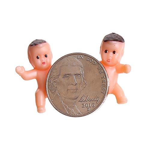 CCINEE 120 Pieces Mini Plastic Babies for Baby Shower and Ice Cubes Game Babies Party Decoretions 1 Inch