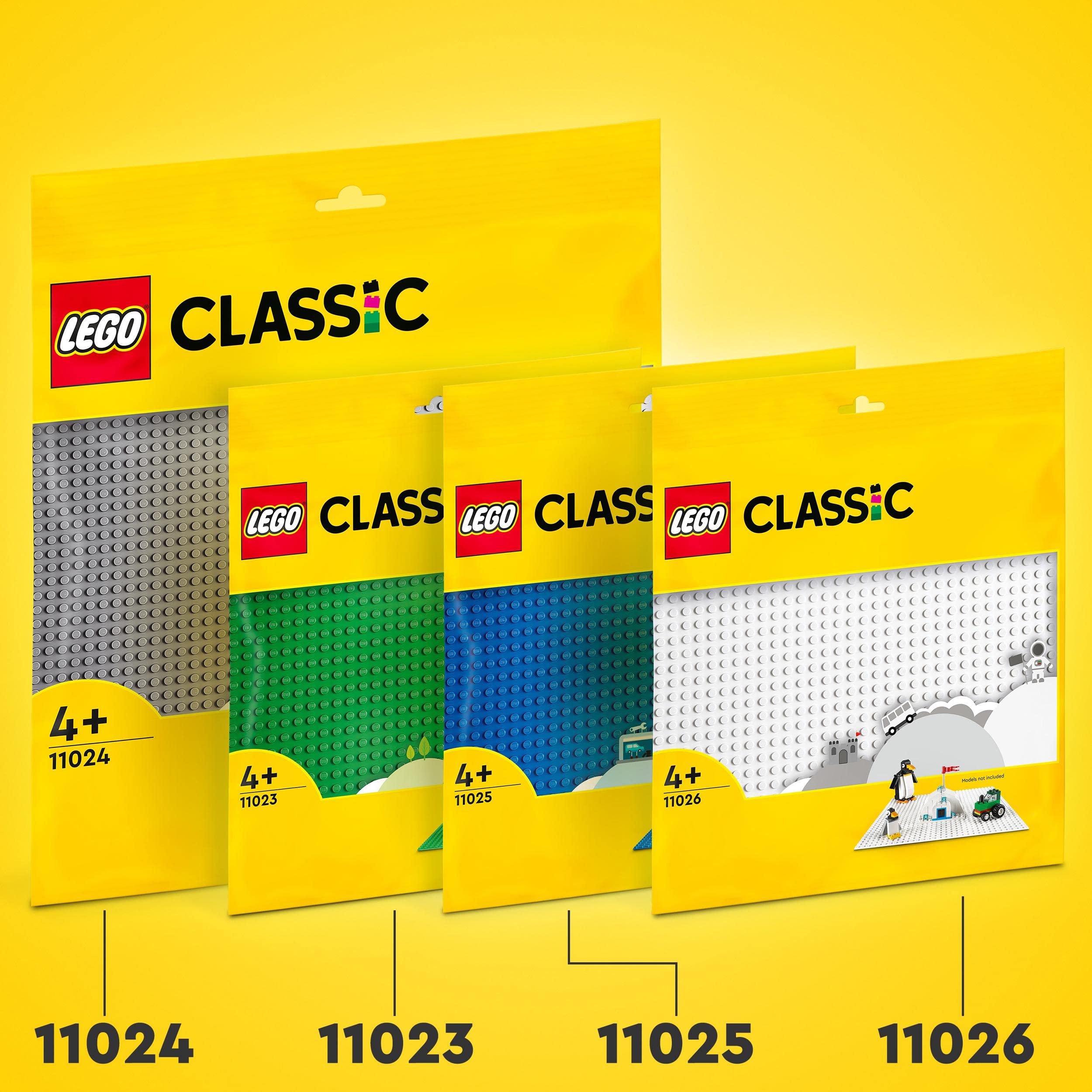 LEGO® Classic Blue Baseplate 11025 Building Kit; Open-Ended Creative Play Builders Aged 4