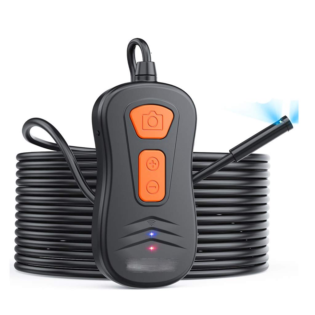 BHVXW Endoscope Dual Lens Inspection Camera Waterproof Semi-Rigid Snake Camera Borescope