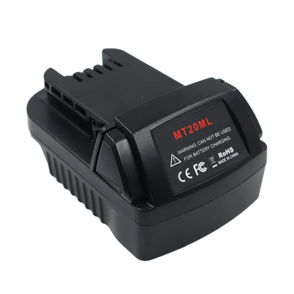 Adaptor MT20ML for Makita 18V-20V to for Milwaukee 18V Li-Ion Battery
