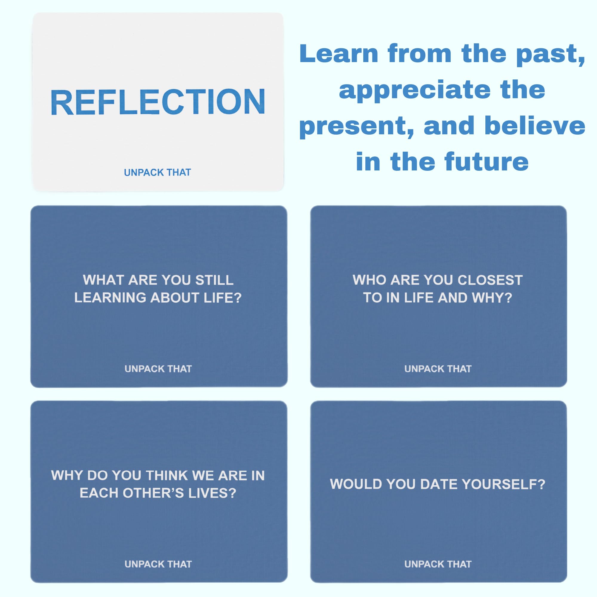 UNPACK THAT Conversation Cards Couples Game - Deep Relationship Questions for Couples, Families & Friends | 125 Cards for Communication & Intimacy Building
