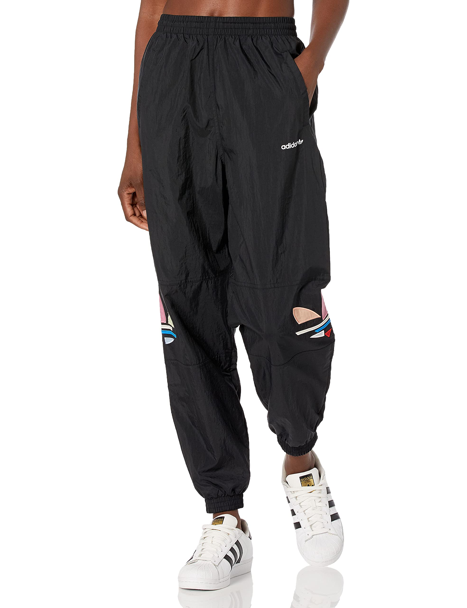 adidas Originals Women's Adicolor Shattered Trefoil Track Pants, Black, Small