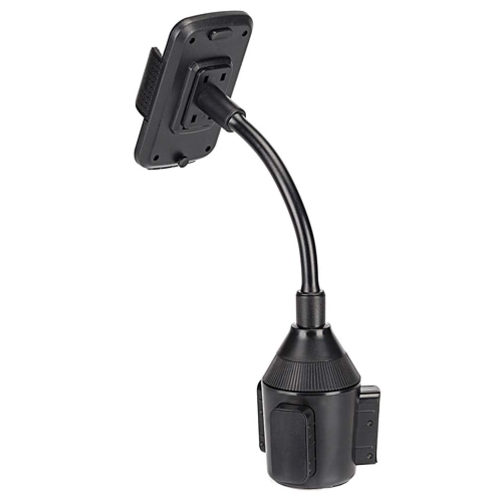 Fonus Car Cup Holder Goose Neck Mount compatible with iPhone X XR XS Max, 6 7 8 Plus - Samsung Galaxy S6 S7 S8 S9 Plus S10, Note 8 9 - LG G6 G7 ThinQ V35 V40 - Google Pixel 2 3 XL - All Smartphones
