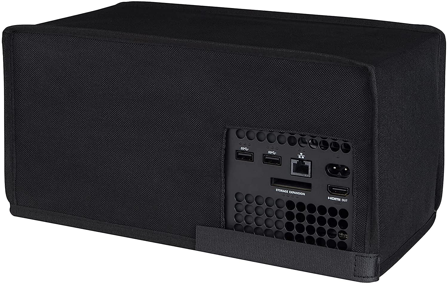 Dust Cover for Xbox Series X Console, Wanty Black Nylon Horizontal Dust Cover Anti Scratch Waterproof Cover Sleeve for Xbox Series X Console