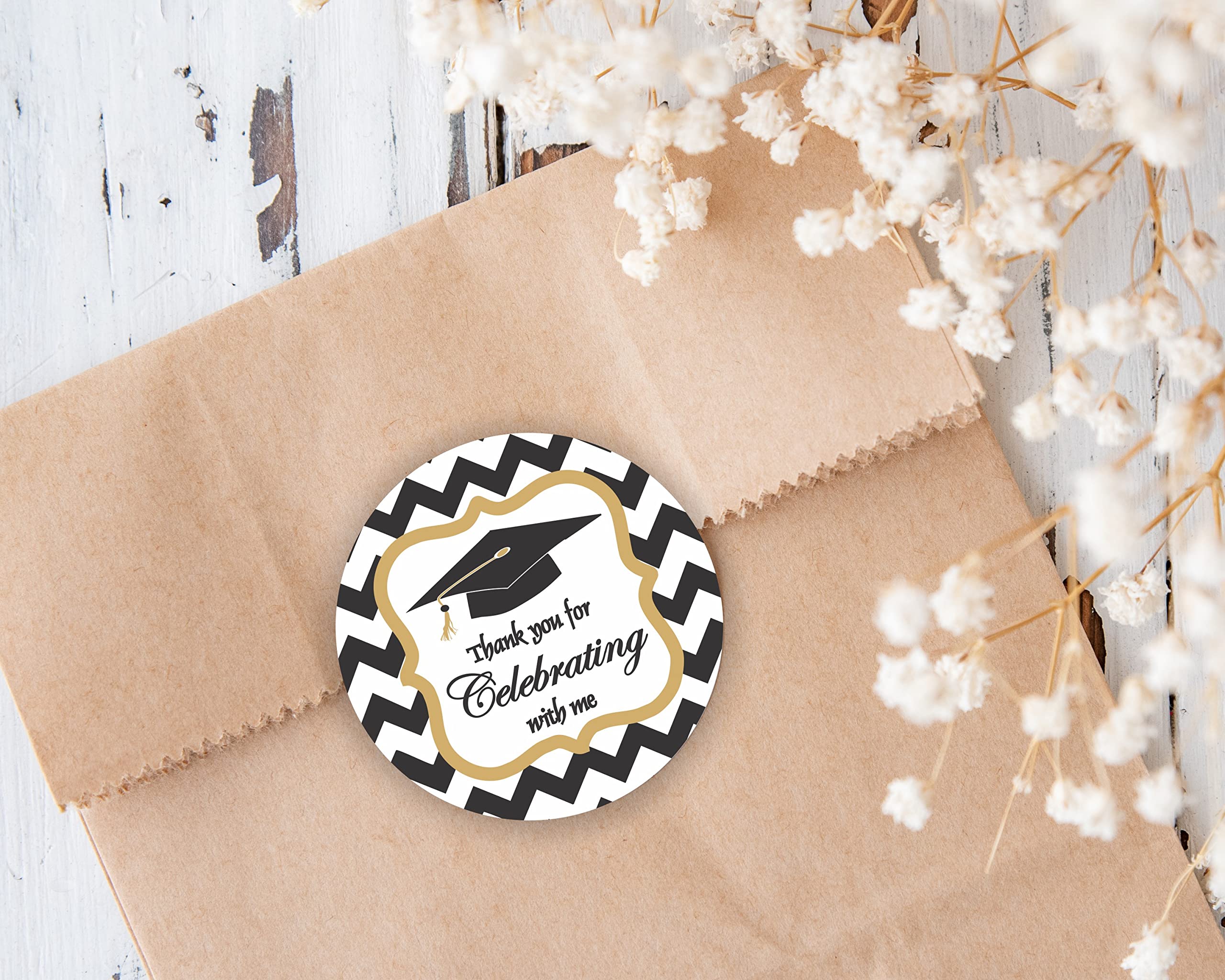 Philly Art & Crafts Graduation Stickers - Graduation Favor Stickers - Graduation Labels - Set of 40 Stickers