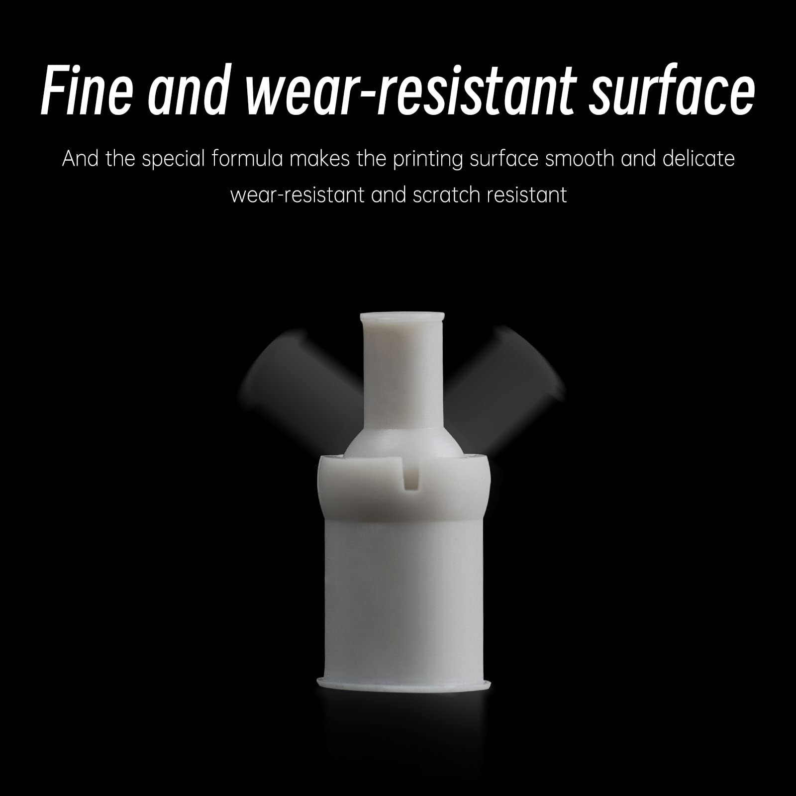 RESIONE Anti-Impact Resin, 3D Printer Resin with Impact-Resistant and Durable Nylon-Like Resins Which is Wear-Resistant and High-Precision for LCD/MSLA/DLP Prtiner (White-Grey, 1kg)