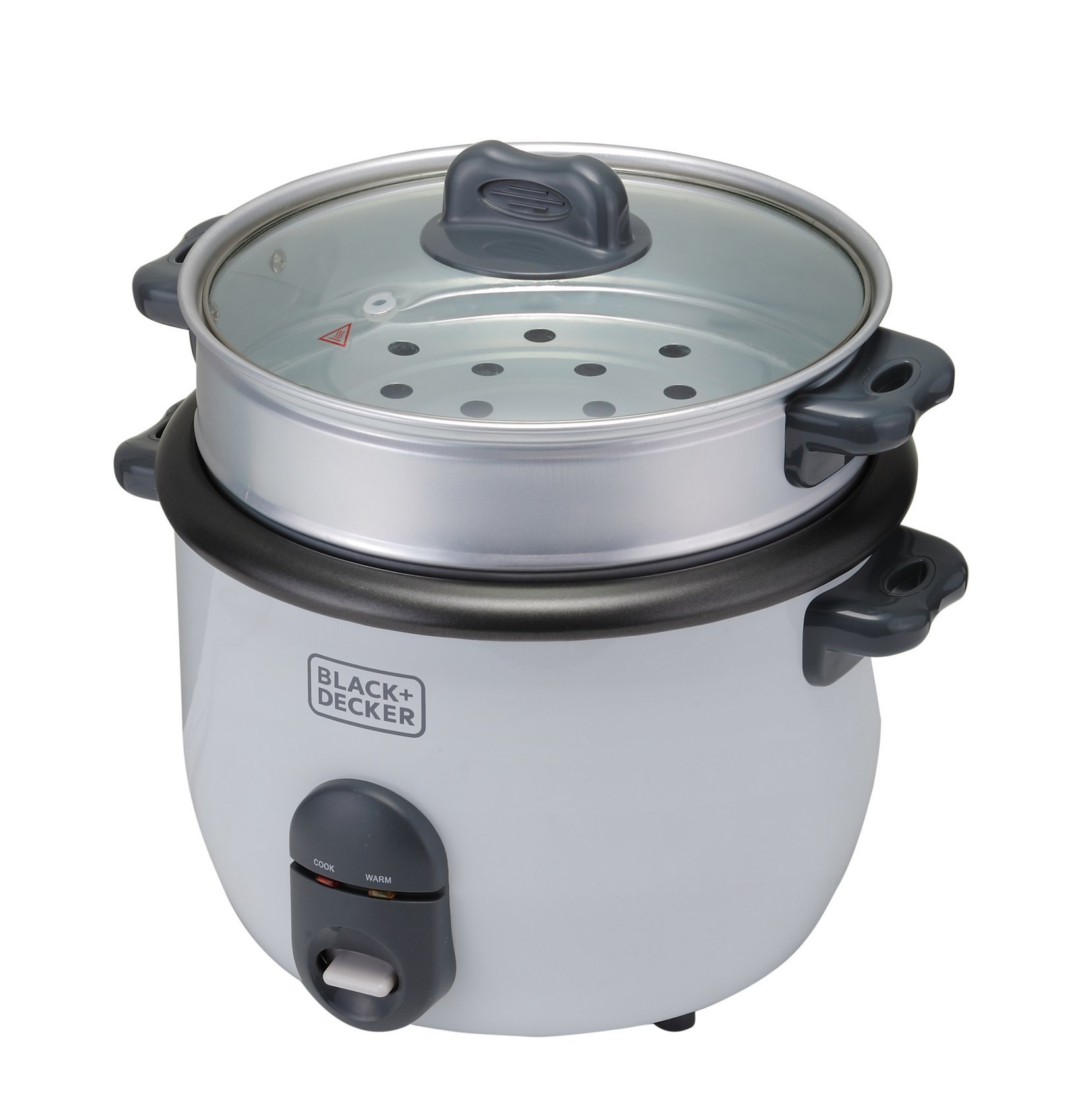 Black & Decker RC1860 700W 1.8 L 7.6 Cup Rice Cooker (Non-USA Compliant), White