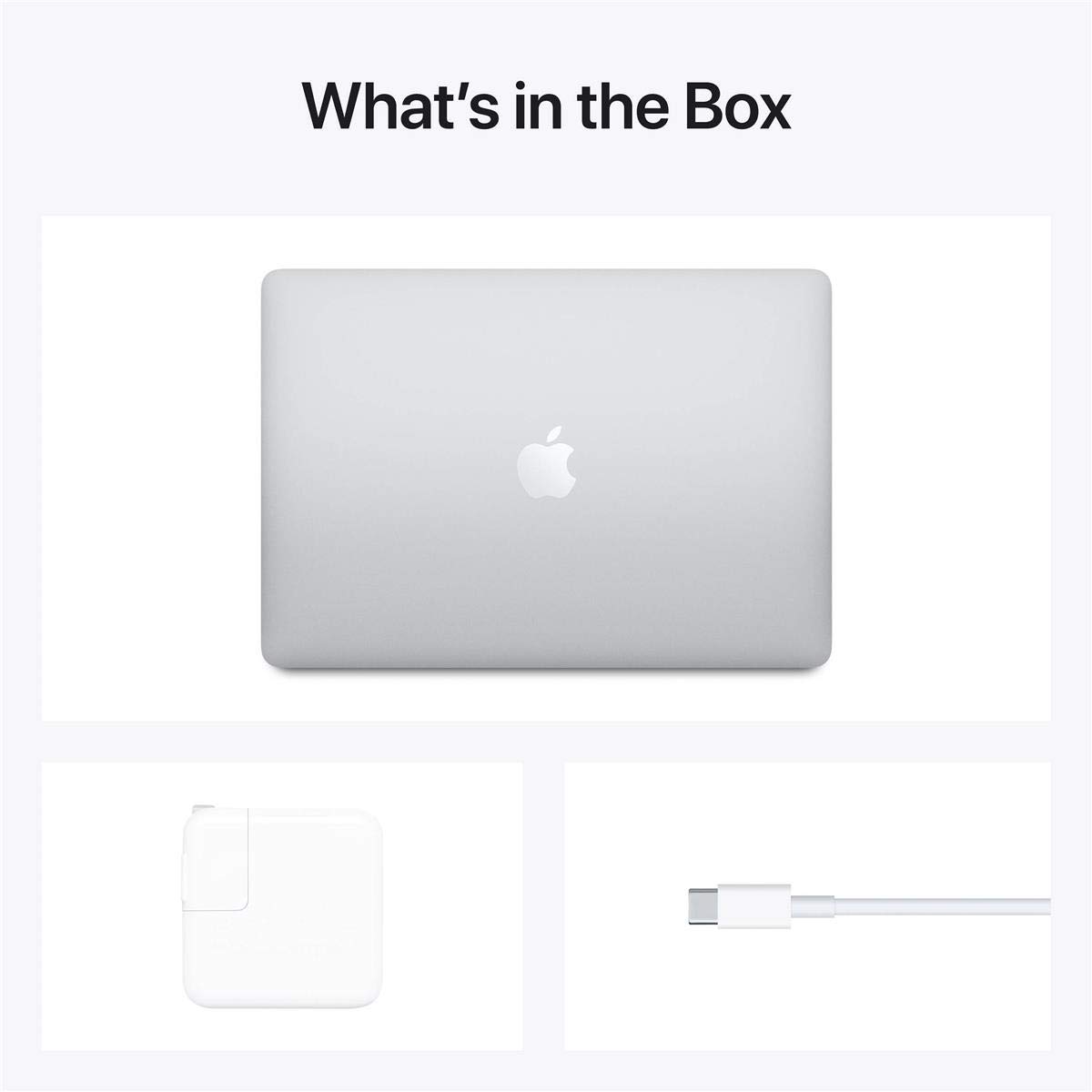 Apple MacBook Air 13.3" with Retina Display, M1 Chip with 8-Core CPU and 7-Core GPU, 16GB Memory, 512GB SSD, Silver, Late 2020