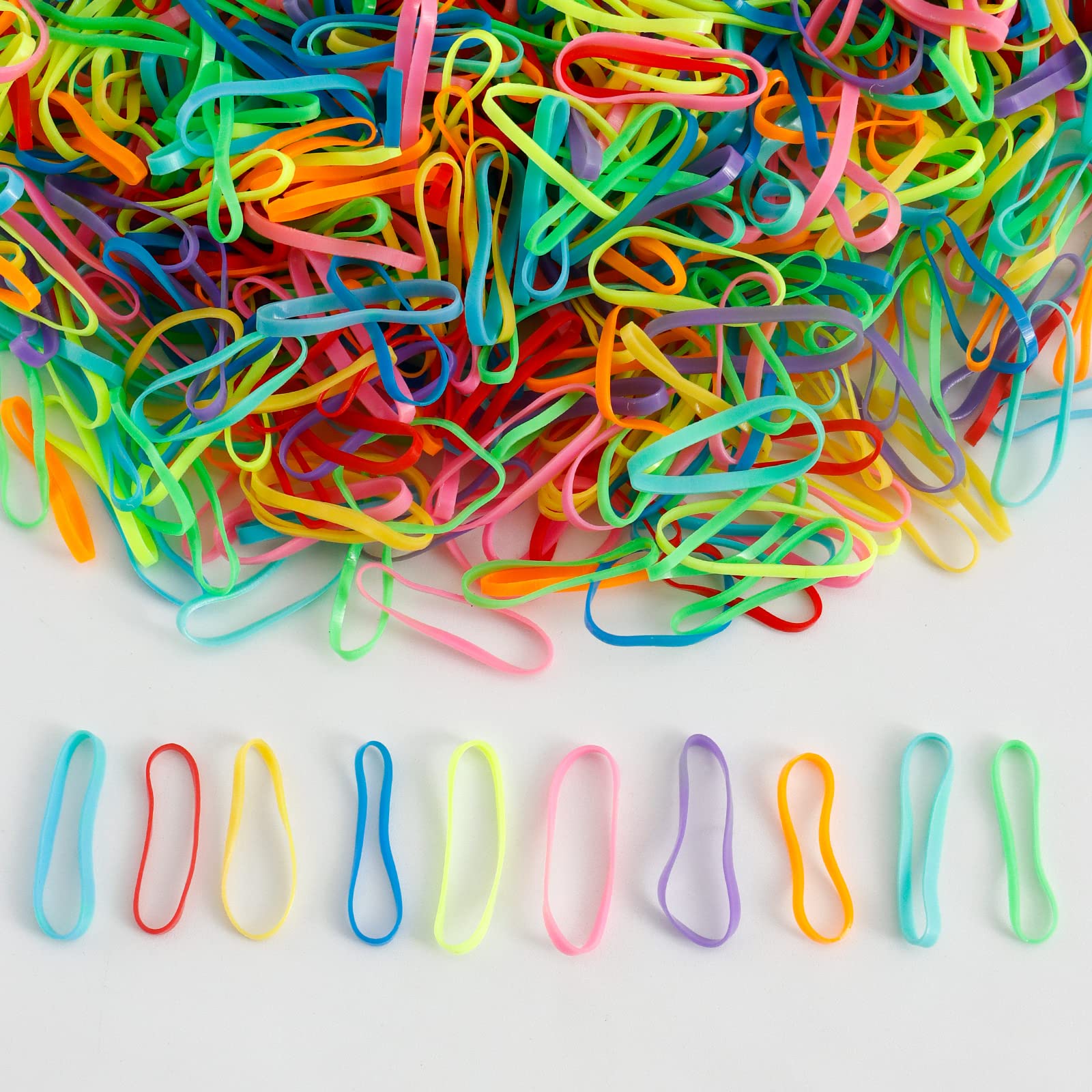 660pcsClear Elastic Hair Rubber Bands+5 rubber band knives+ a pair of hair braiding tools with a gift box (clear)…