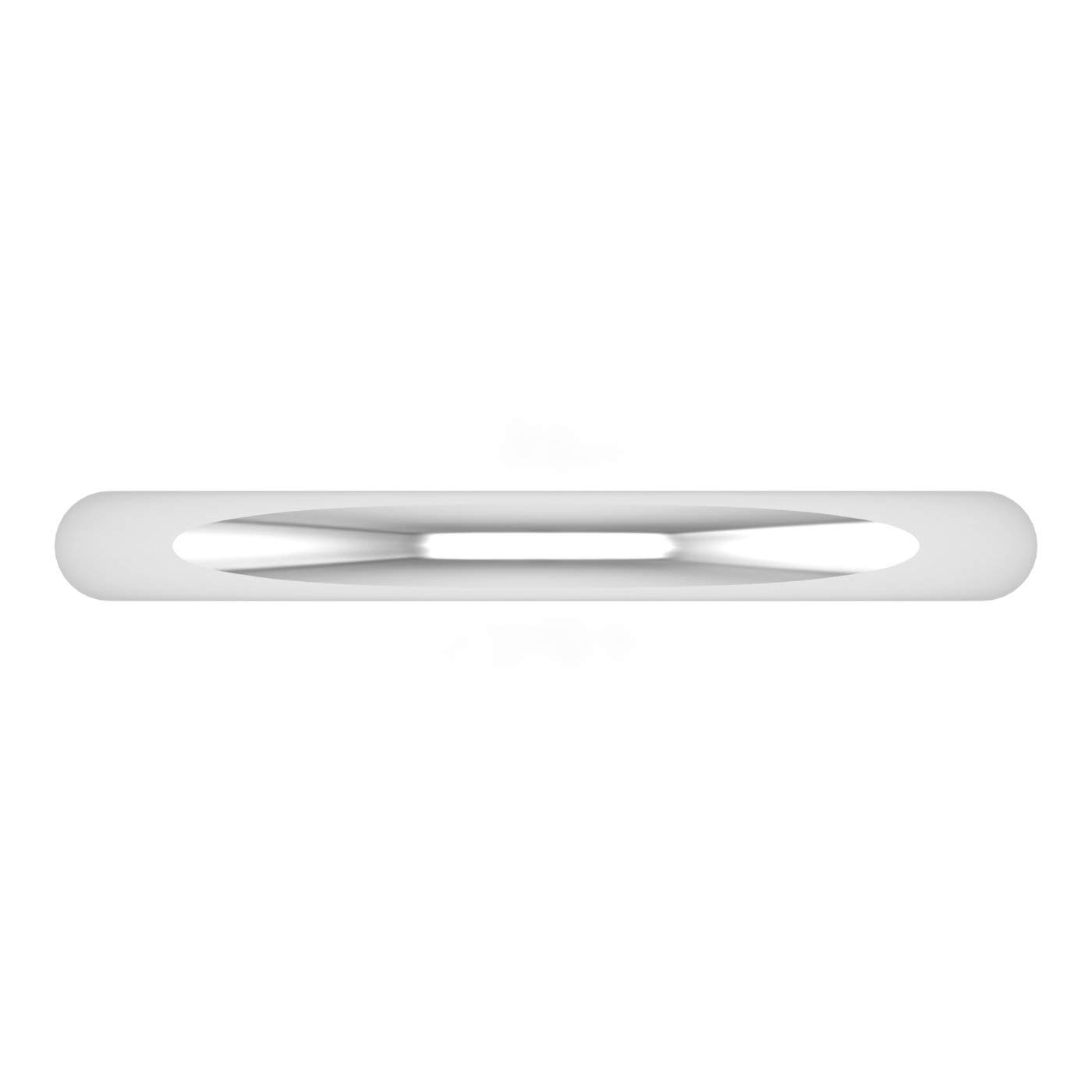 950 Platinum 2.5 mm Plain Wedding Band (Ring Size 7.75)