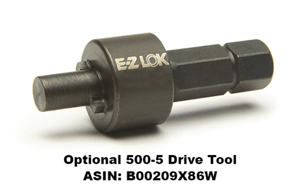 E-Z Lok Externally Threaded Insert, C12L14 Carbon Steel, Meets AISI 12L14, 3/8"-16 Internal Threads, 1/2"-13 External Threads, 0.500" Length, Made in US (Pack of 10)