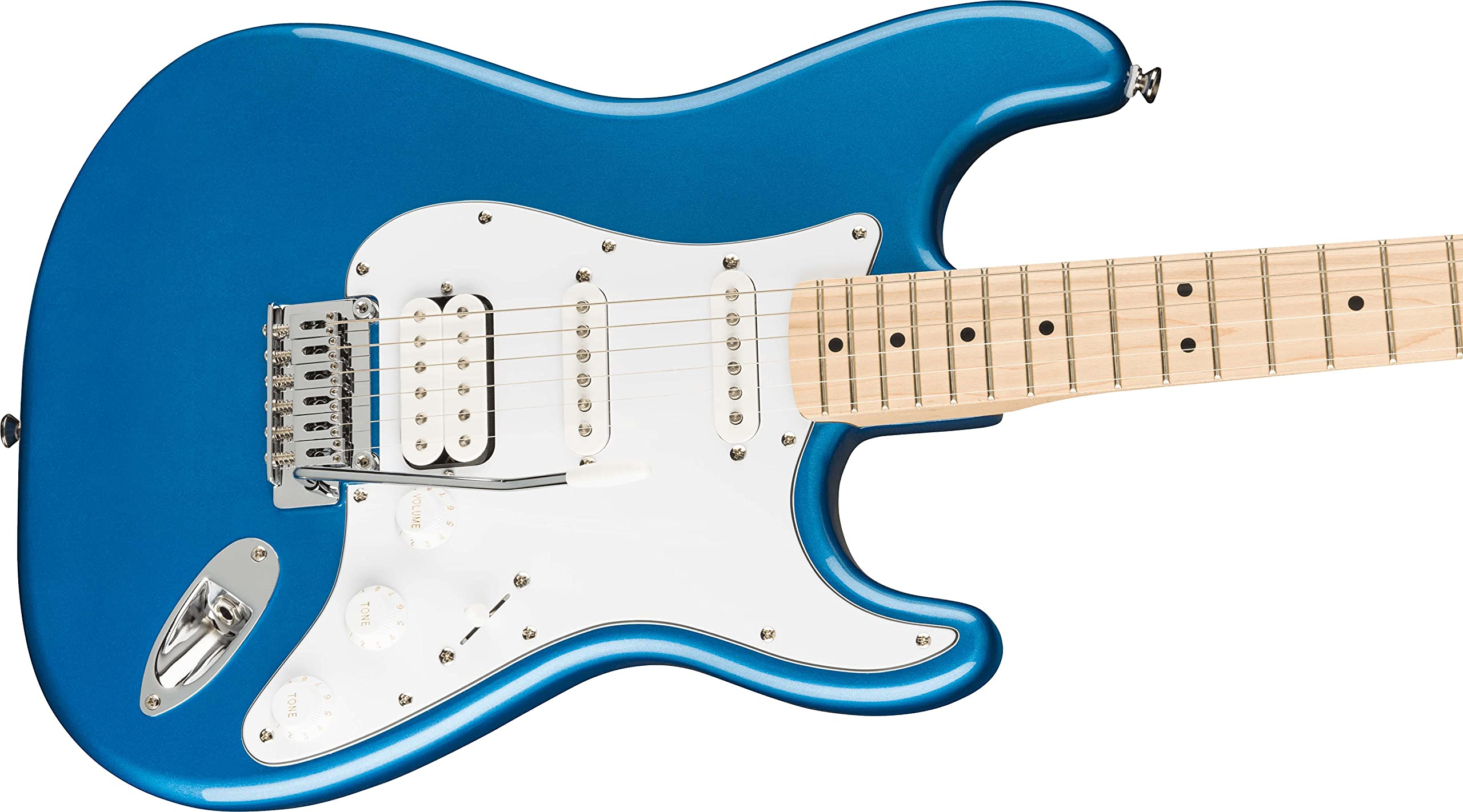 Fender Squier Affinity Stratocaster HSS - Lake Placid Blue Bundle with Frontman 10G Amplifier, Instrument Cable, Gig Bag, Strap, Picks, and Austin Bazaar Instructional DVD