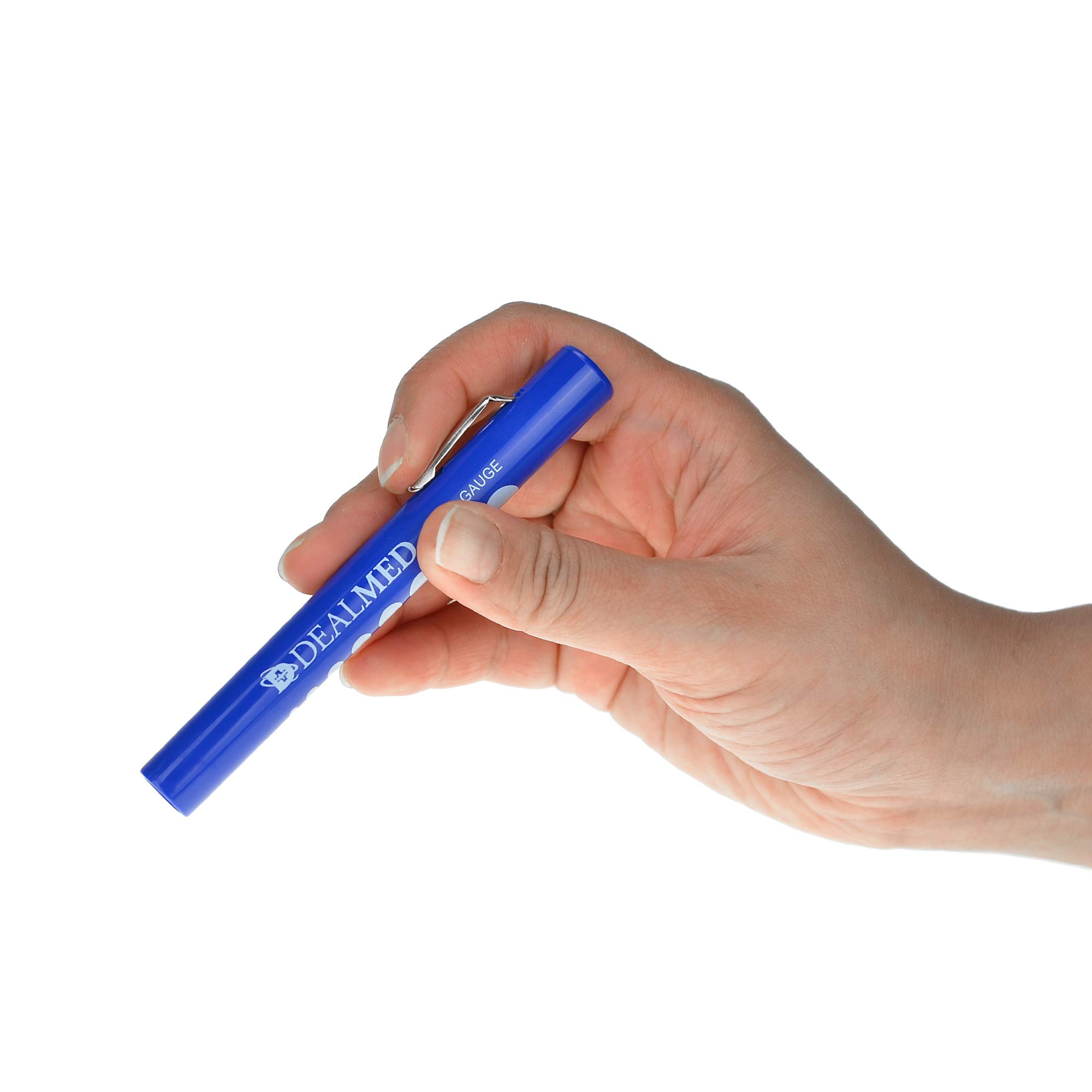 Dealmed Conventional Light Penlights β 6 Penlights with Pupil Gauge, White Penlight Flashlights, Perfect for First Aid Kits