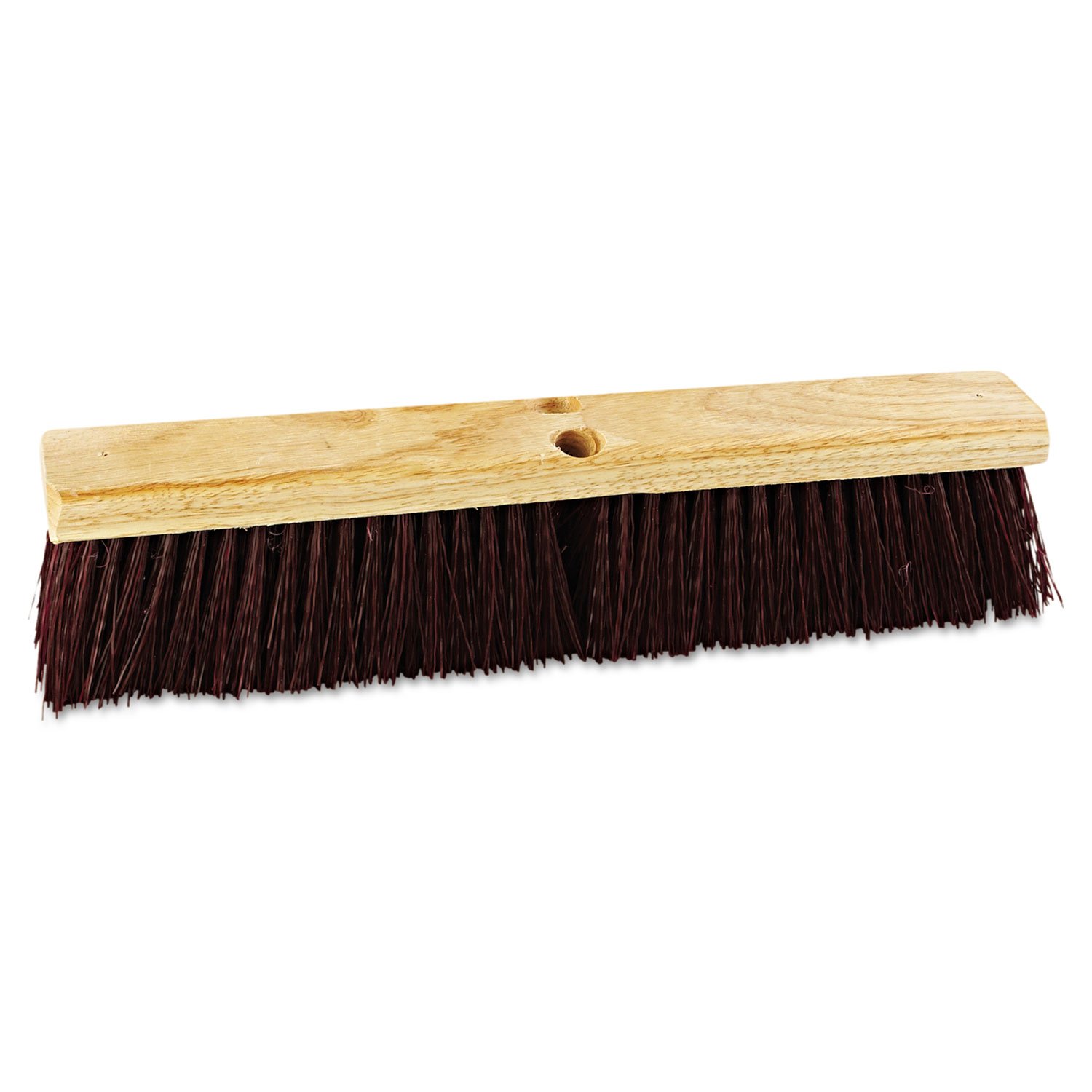 Boardwalk BWK20318 3 in. Heavy-Duty Polypropylene Bristles 18 in. Brush Floor Brush Head - Maroon