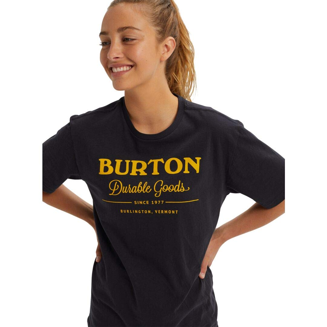 Burton Mens Durable Goods Short Sleeve Tee, True Black New, Medium