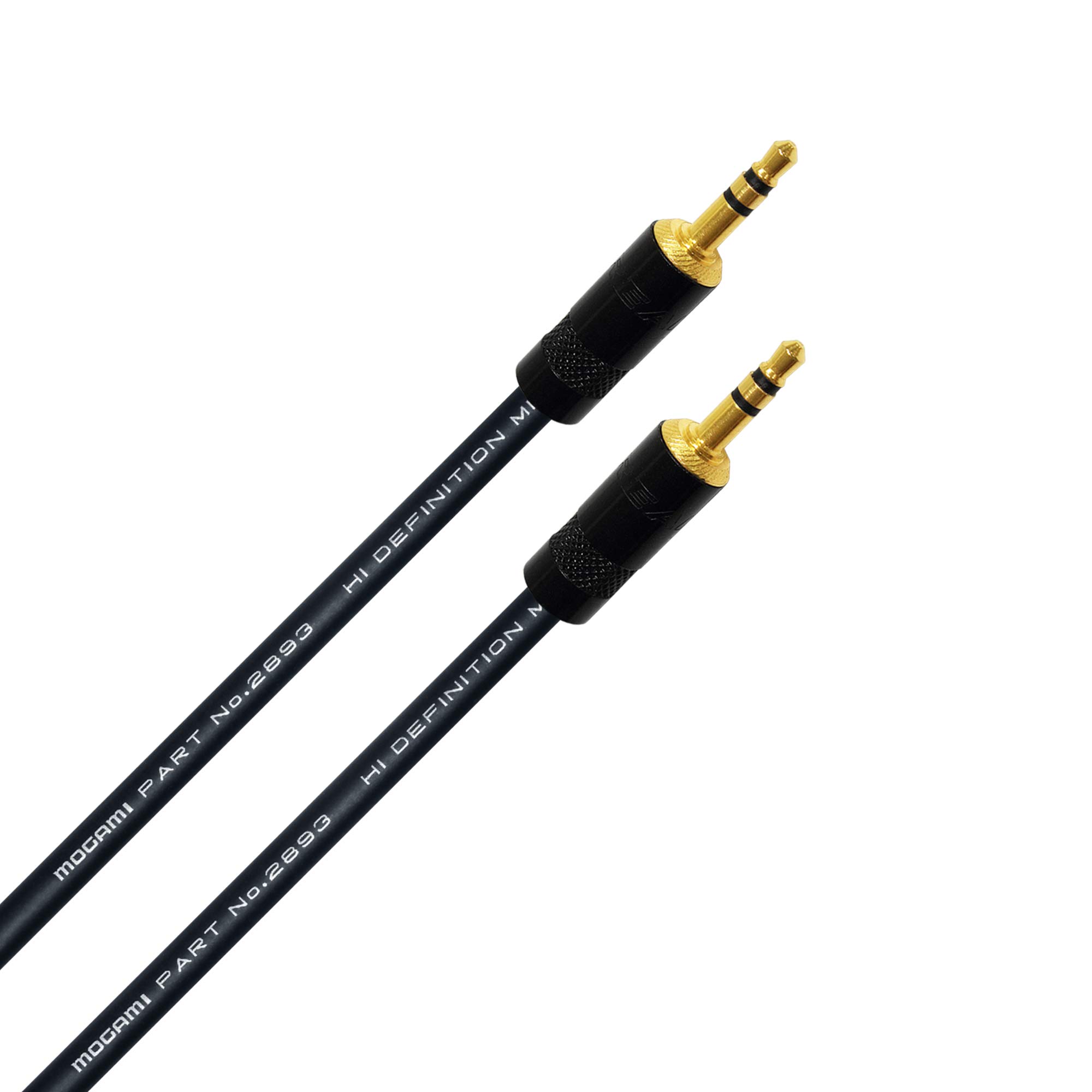 WORLDS BEST CABLES 10 Foot - Quad Balanced Connecting Cable Custom Made Using Mogami 2893 Wire and Neutrik-Rean NYS231BG 3.5mm Gold Mini TRS Plugs