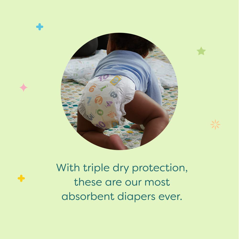 Babyganics Diapers, Size 3, 68 ct, Babyganics Ultra Absorbent Diapers