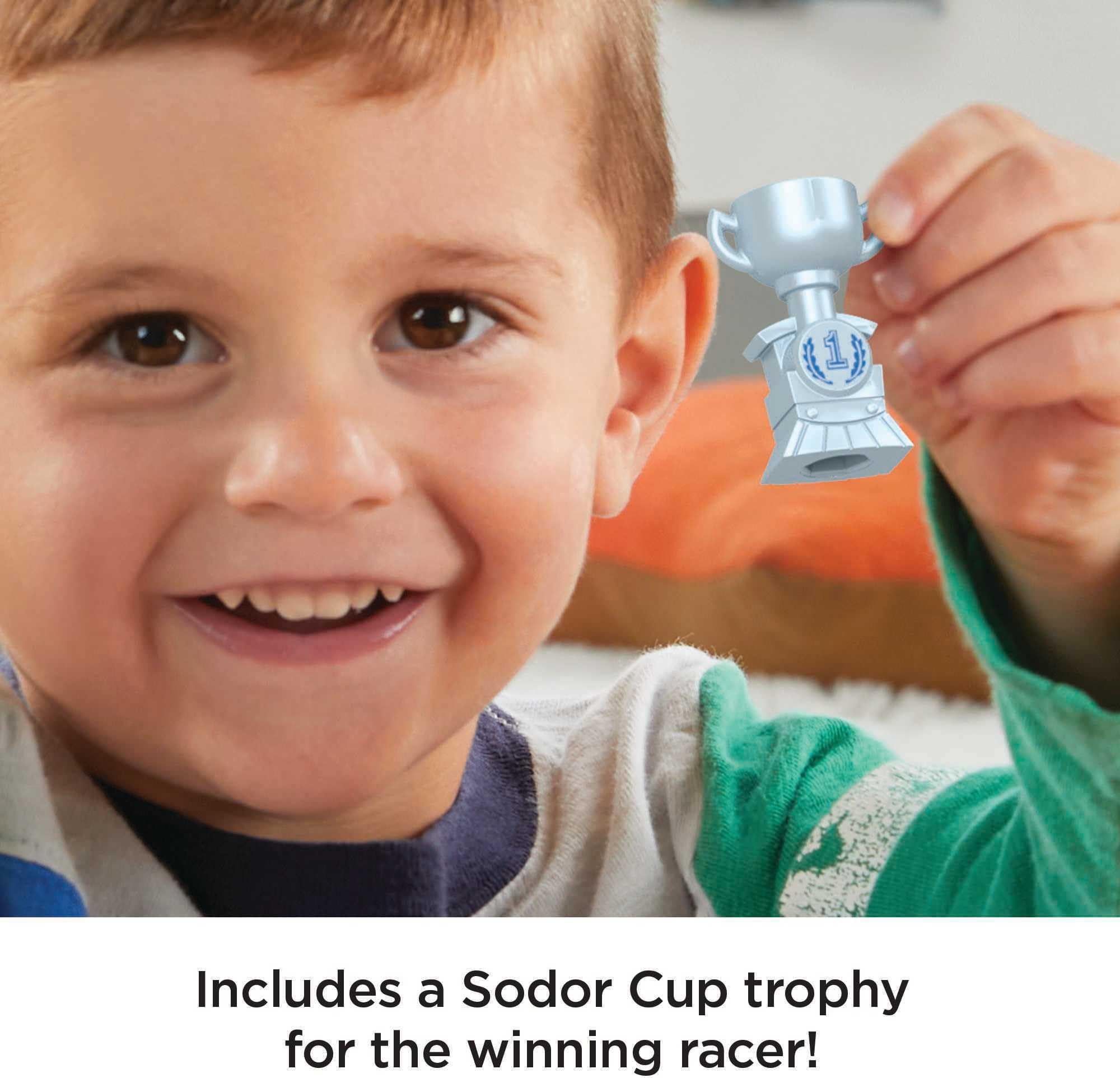 Thomas & Friends Diecast Toy Trains Sodor Cup Racers Set of 9 Push-Along Engines for Preschool Pretend Play Kids Ages 3+ Years