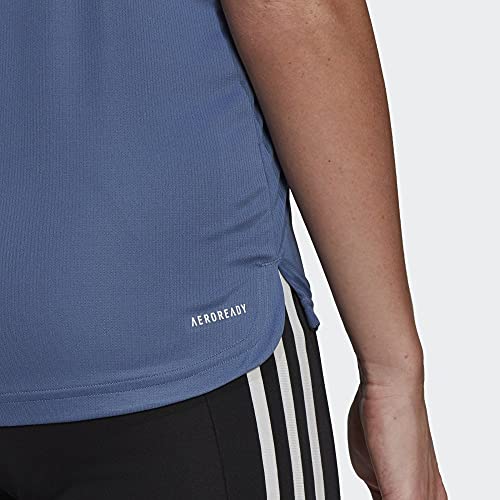 adidas AEROREADY Designed 2 Move Logo Sport Tank Top Crew Blue/White MD