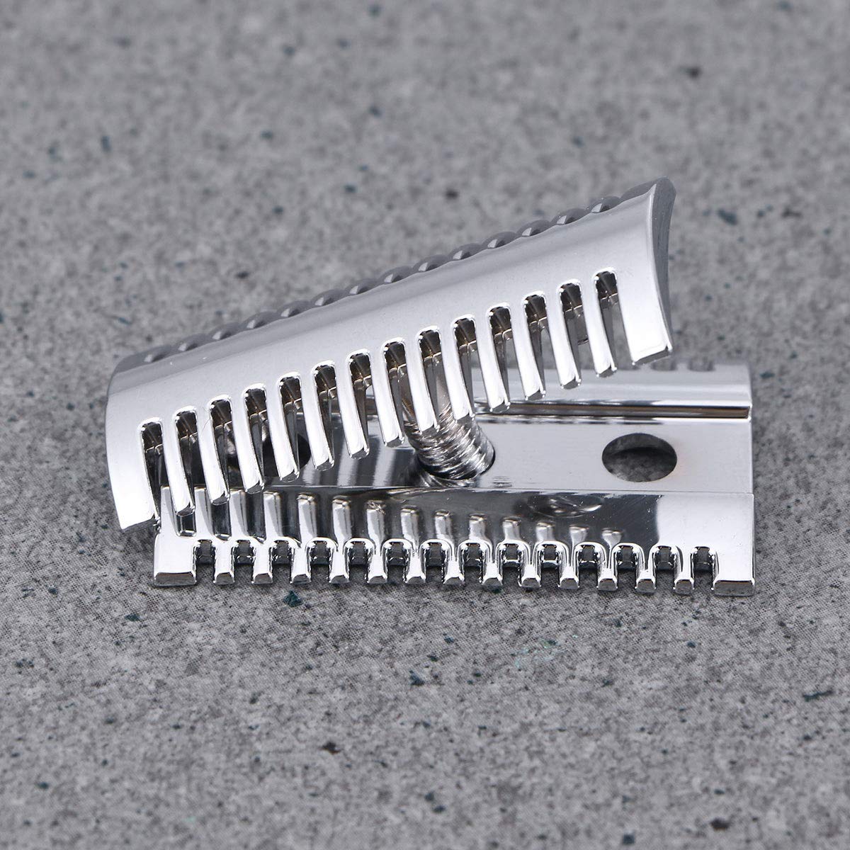 Lurrose Razor Head Replacement Manual Double Edge Razor Safety Shaving Head without Blade