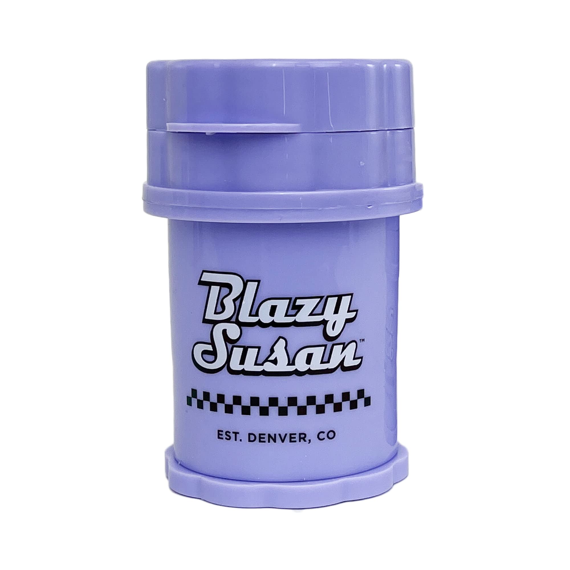 Blazy Susan Mini 4-Piece Herb Saver Grinder (Purple)