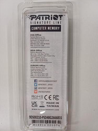 Patriot Memory Signature Series 8GB 2666MHz (PC4-21300) DDR4 SODIMM Memory Module