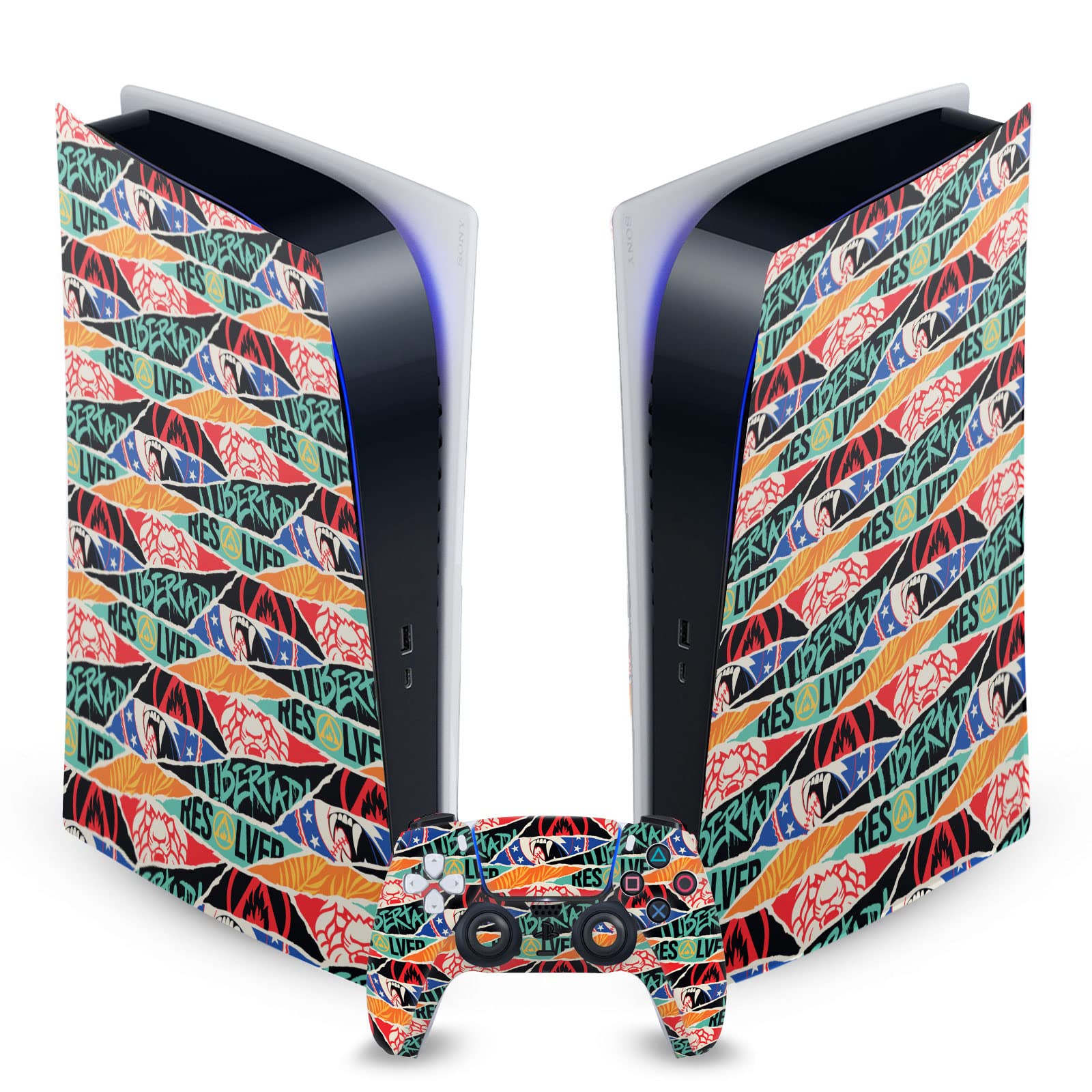Head Case Designs Officially Licensed Far Cry 6 Graphics Pattern Vinyl Faceplate Sticker Gaming Skin Decal Cover Compatible With Sony PlayStation 5 PS5 Digital Edition Console and DualSense Controller