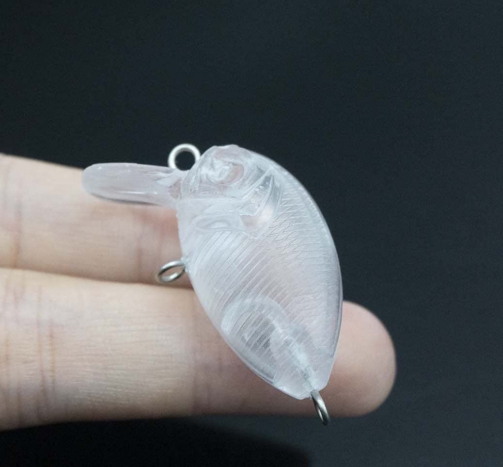 ABS 10PCS Unpainted Fishing Blanks Crankbait 4cm 3g topwater Artificial Bait Fishing Lures Blank Minnowbait Hard unpainted Artificial Bait Bodies DIY Fishing Tackle Spoons with Free Eye
